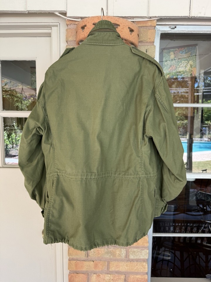 1970s Vtg US Army Cotton Sateen OG 107 Field Jacket MEDIUM SHORT 70s M65 | eBay