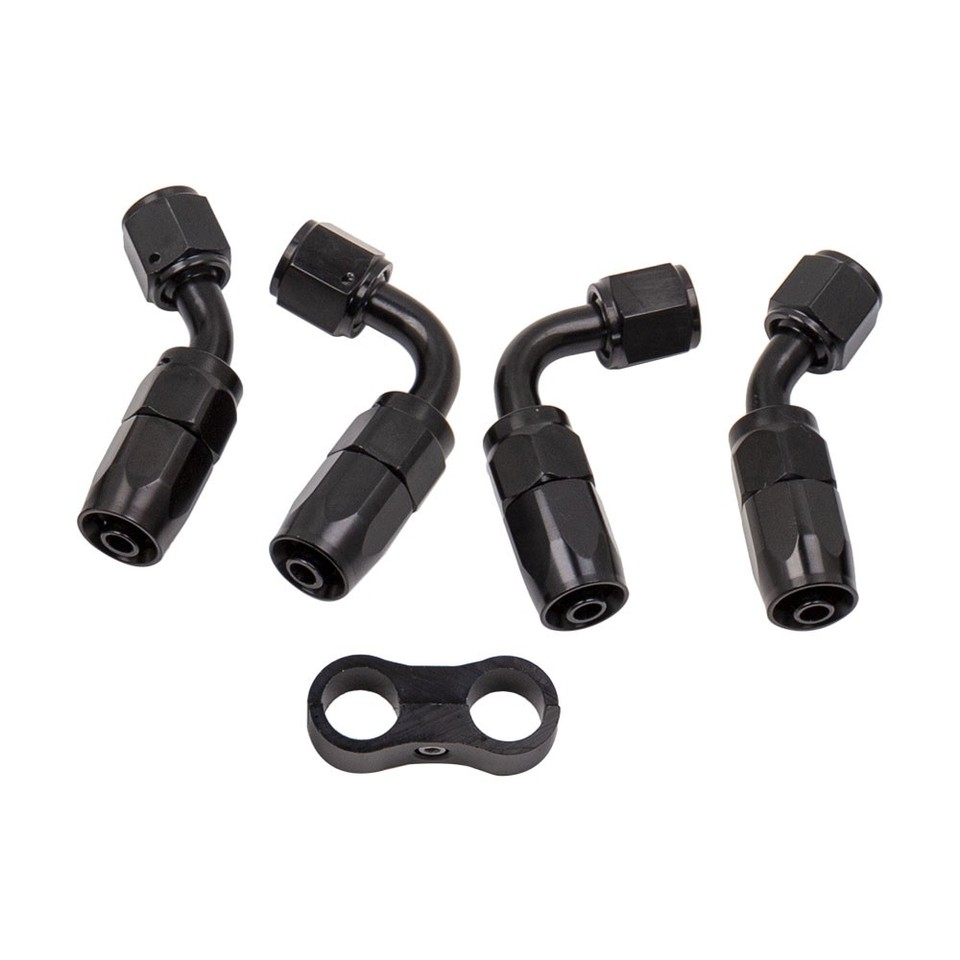 10FT AN6 Nylon- Stainless Steel Braided Fuel Hose 6AN Hose Separator ...