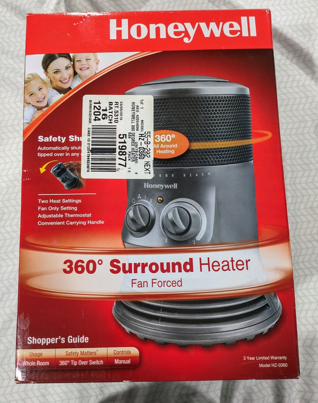 Heater Honeywell 360 degree Surround Fan Forced HZ-0360 for sale online ...