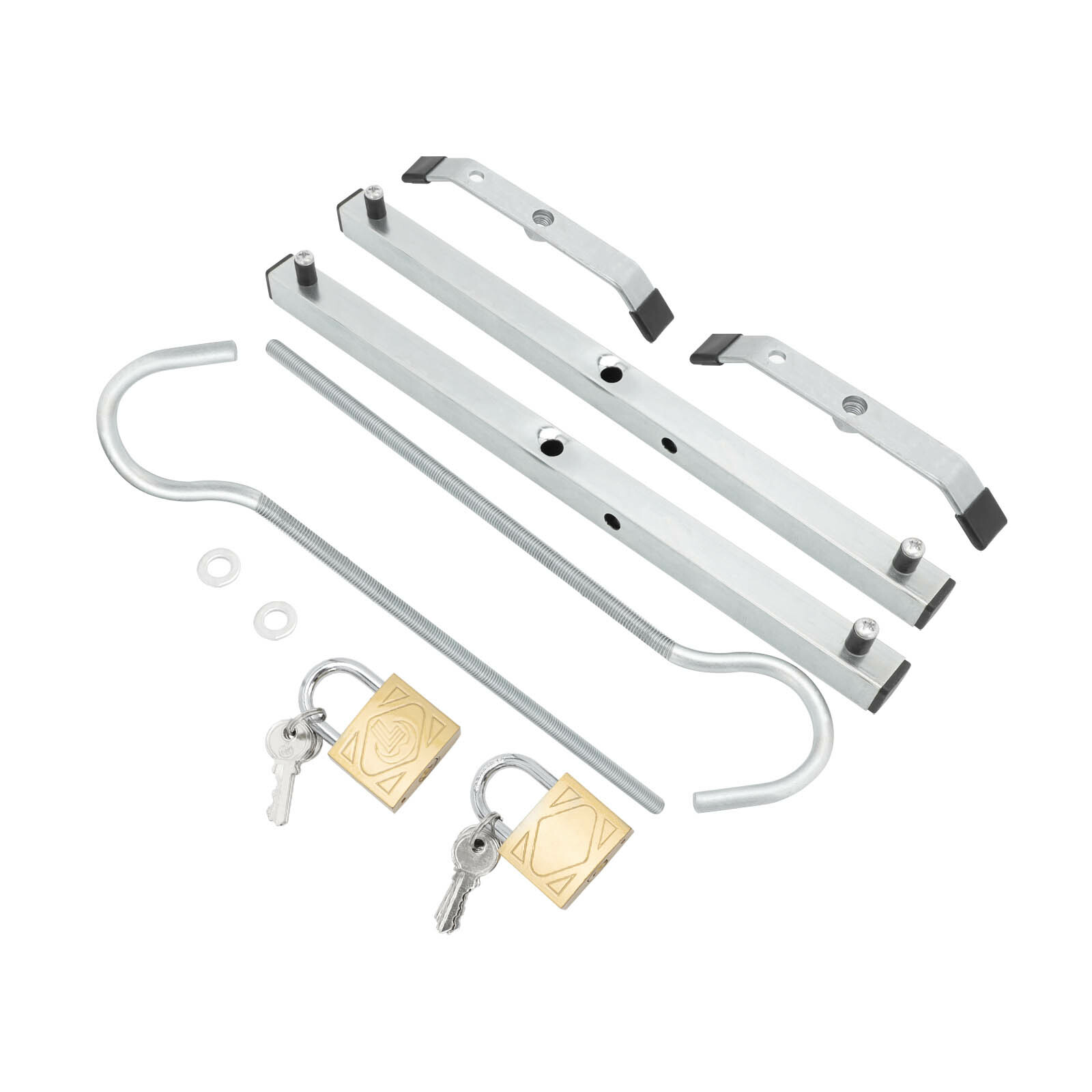 2 Locks Lockable Safe Ladders Ladder Roof Rack Heavy Duty Ladder Roof ...