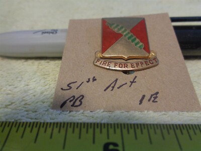 51st Artillery 1E Unit Crest, DI, DUI Pinback (DRAW#233) | eBay