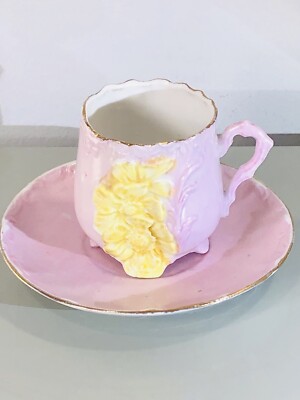 Beautiful Vintage Pink Mini Tea Cup and Saucer Set | eBay