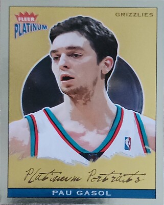 2003 Fleer Platinum Platinum Portraits #PP/PG Pau Gasol - Memphis ...