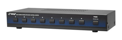 16 Speaker Selector 8 Zone Controller Home Audio Stereo Switcher Center ...