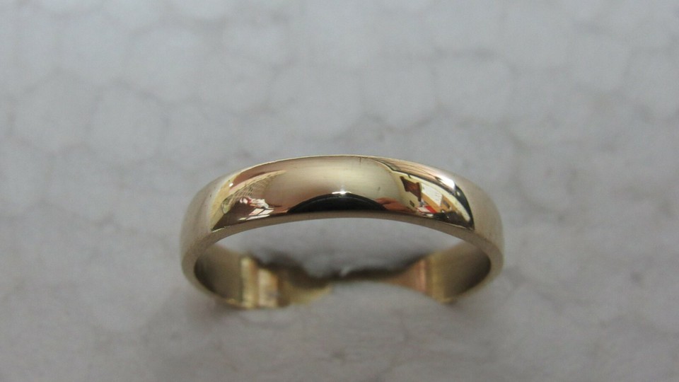 10K Yellow Gold Wedding Band 3mm Anniversary Ring Sz 9.75 Frederick ...