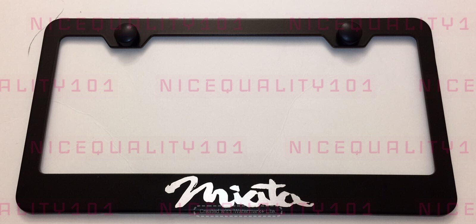 Miata Stainless Steel Finished License Plate Frame Holder Rust Free | eBay