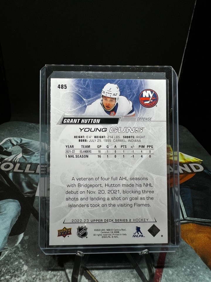 2022/23 Upper Deck Series 2 Young Guns Grant Hutton Rc #485 | eBay