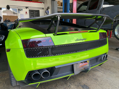 For Lamborghini Gallardo LP550-LP570 SV Look Carbon Rear Spoiler Trunk ...