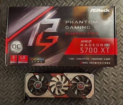 Used ASRock RX 5700 XT Phantom Gaming Graphics Card For Sale | eBay