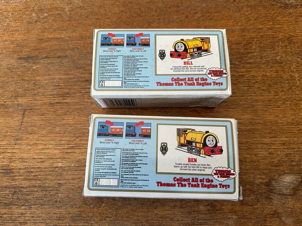 1993 ERTL Bandai Gold Rail Series Thomas Train Diecast Metal Ben & Bill ...
