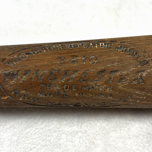 Antique 1920s Winchester Wooden Baseball Bat 2410 Made In USA 34" Oil ...