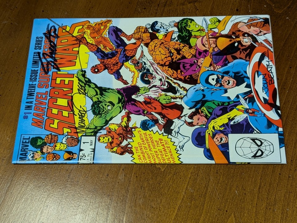 Marvel Secret Wars #1 Uncirculated HIGH GRADE 3x Signed Zeck Jim ...