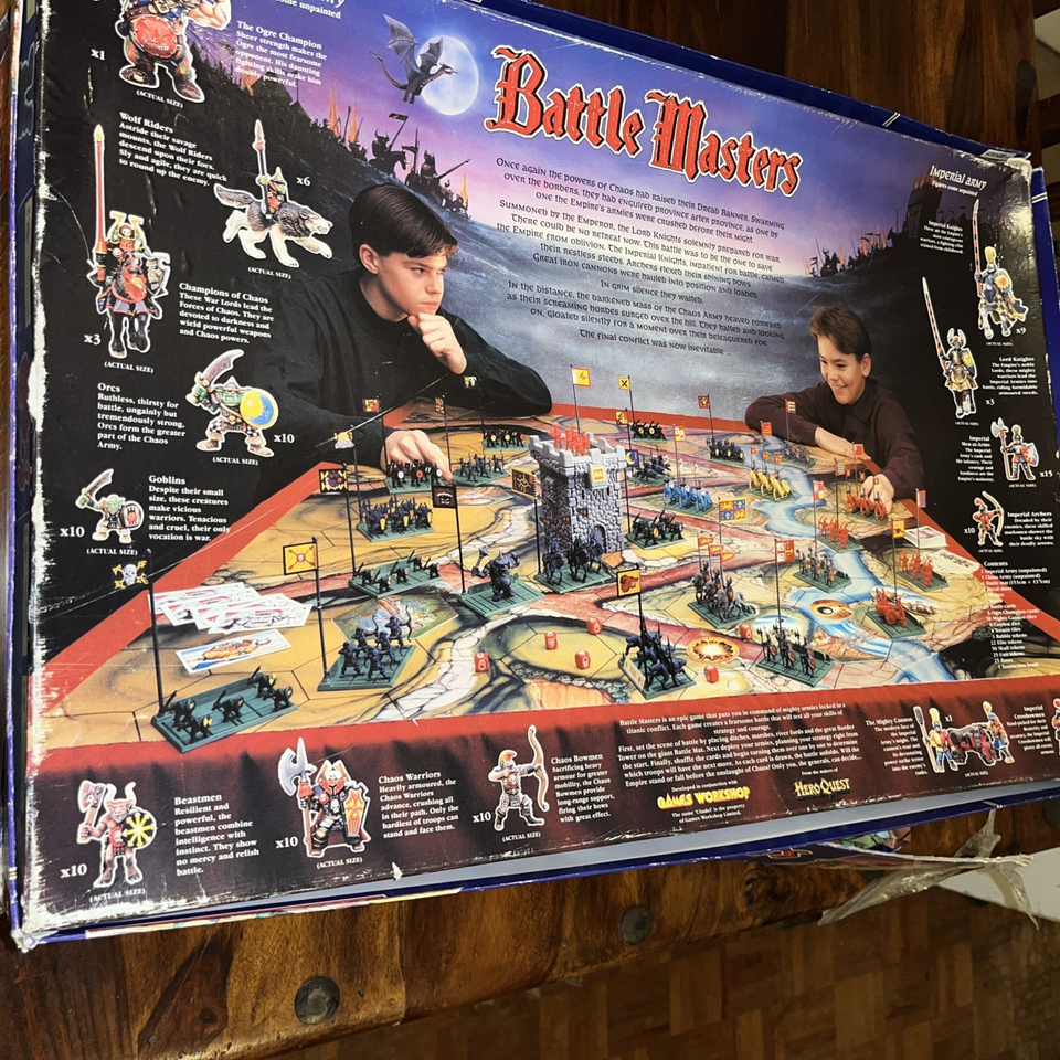 Battle Masters Board Game by Milton Bradley MB and Games Workshop ...