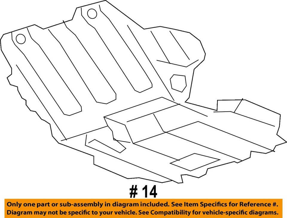 GM OEM 14-20 Escalade ESV Frame Frame Components-Skid Plate 22847943 | eBay