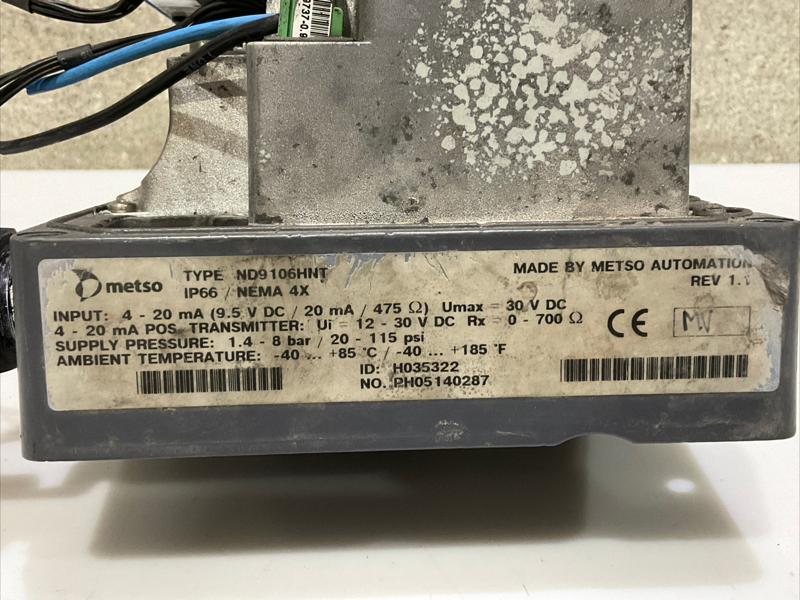 METSO ND9106HNT IP66 NEMA 4X 4-20 mA VALVE CONTROLLER 476 | eBay