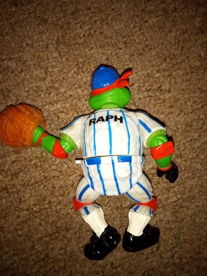 Vintage 1991 TMNT Teenage Mutant Ninja Turtles GRAND SLAMMIN' RAPH ...