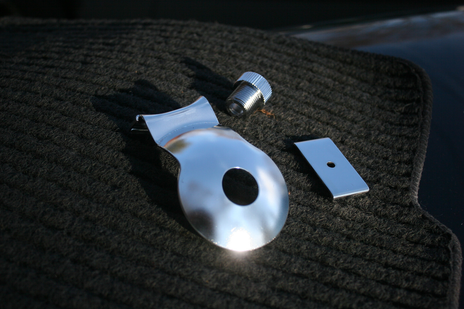 Sun Super Tach II Tachometer CHROME Curved Column Mounting Bracket ...