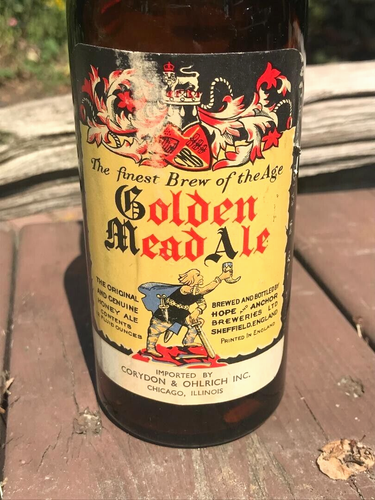 Golden Mead Ale, Empty Vintage 12 oz beer bottle, England | eBay