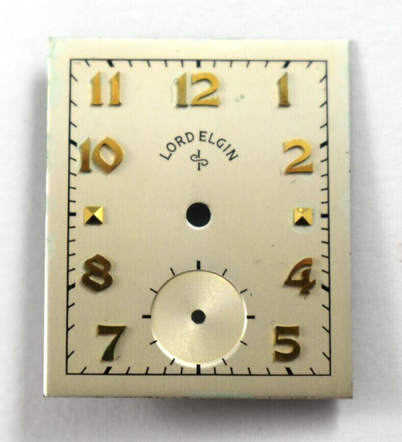 Vintage Lord Elgin Wrist Watch Rectangular Dial 20.63mm x 24.65mm lot ...