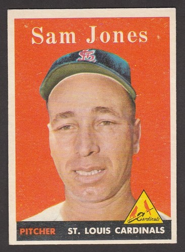 1958 TOPPS BASEBALL # 287 SAM JONES INV J2009 | eBay