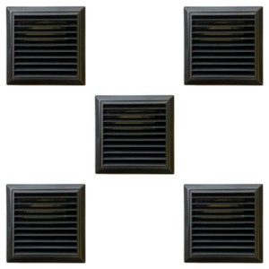 5 x External Ventilation Grille Cover Outlets for Extractor Fan 100 mm ...