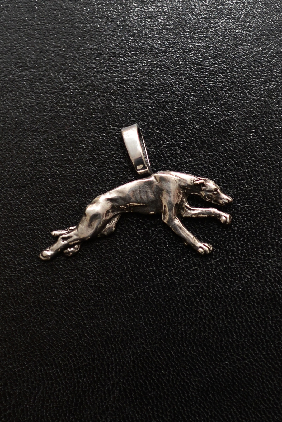 Whippet Type 2 - Silver Plated Pendant with the Image of a Dog Art Dog ...