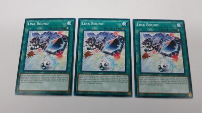 3x LINK BOUND SPELL CARD 1ST EDITION SDSB-EN030 COMMON YUGIOH NM ...
