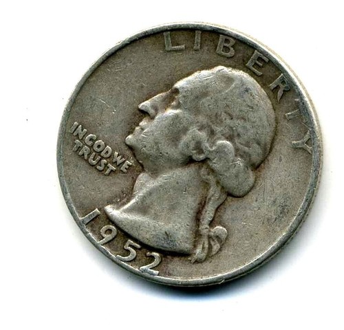 1952 D Washington Quarter Key Date 90% Silver GENUINE Rare 25 Cent US ...