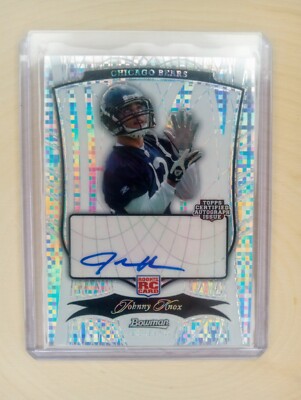 2009 Bowman Sterling Atomic Xfractor /5 Johnny Knox #135 Rookie Auto RC ...