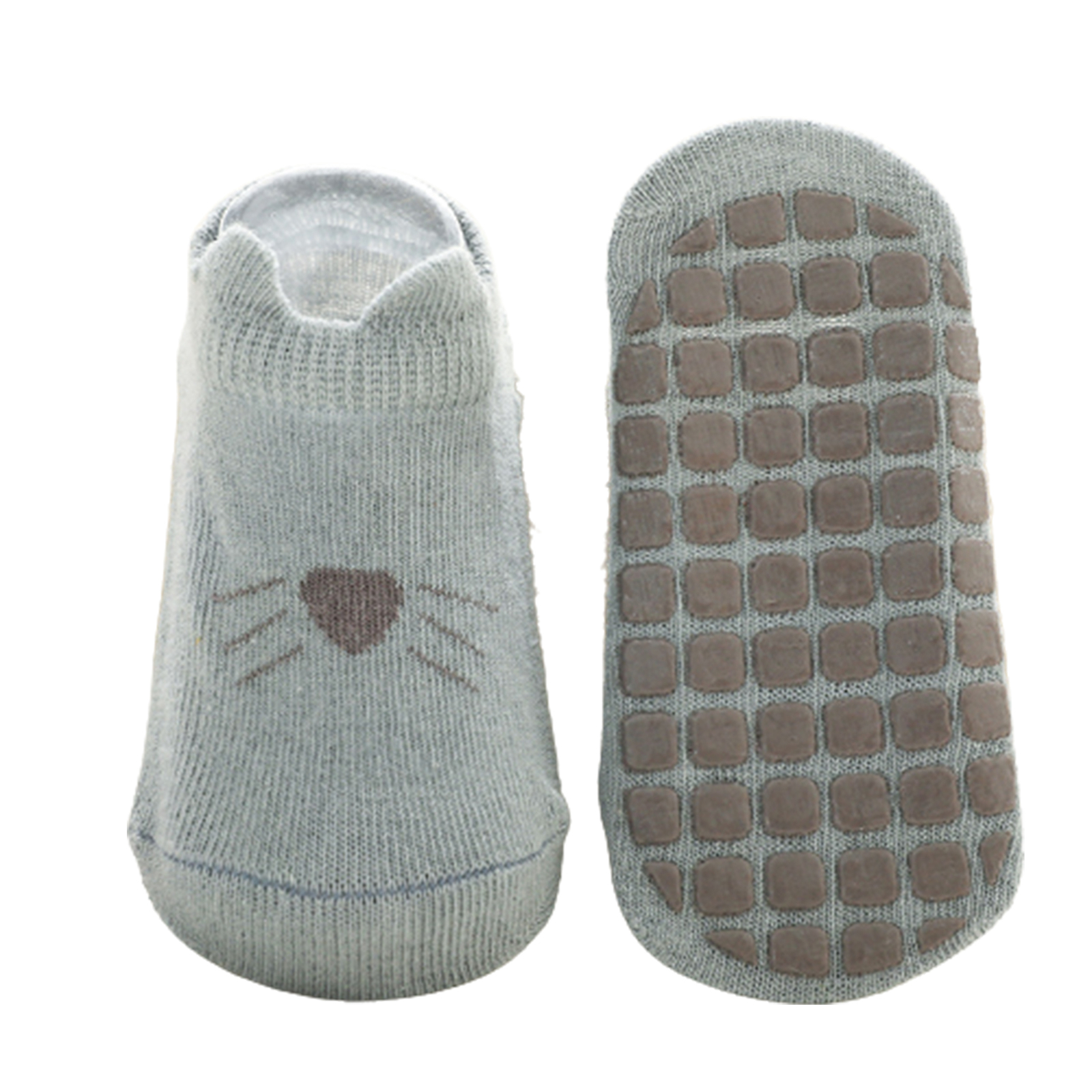 1 Pair Floor Socks Cartoon Expression All-match Baby Slip Socks ...