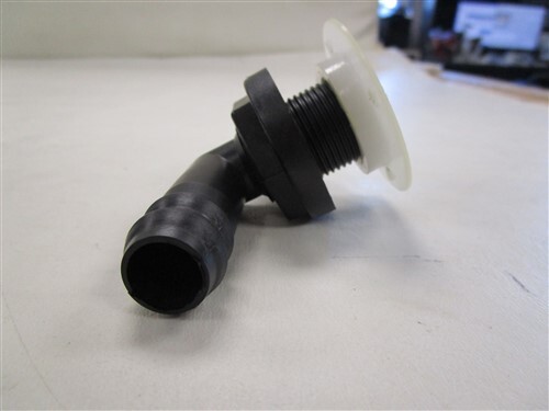 SCUPPER DRAIN ELBOW 3999 BLACK / WHITE 1/2" W/ STRAINER MARINE BOAT | eBay