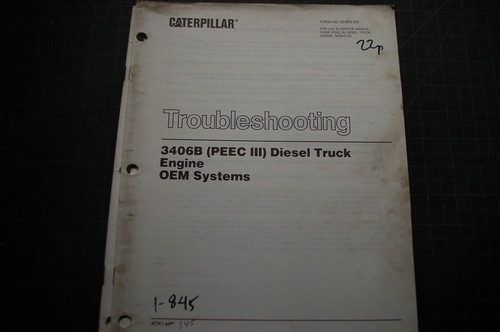 CATERPILLAR 3406B Truck Engine PEEC SYSTEM Troubleshooting Service ...