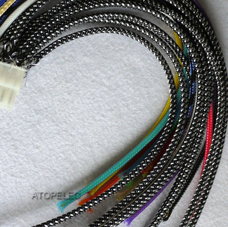 2-10m 3MM Wide TIGHT Braided PET Expandable Sleeving Cable Wire Sheath ...