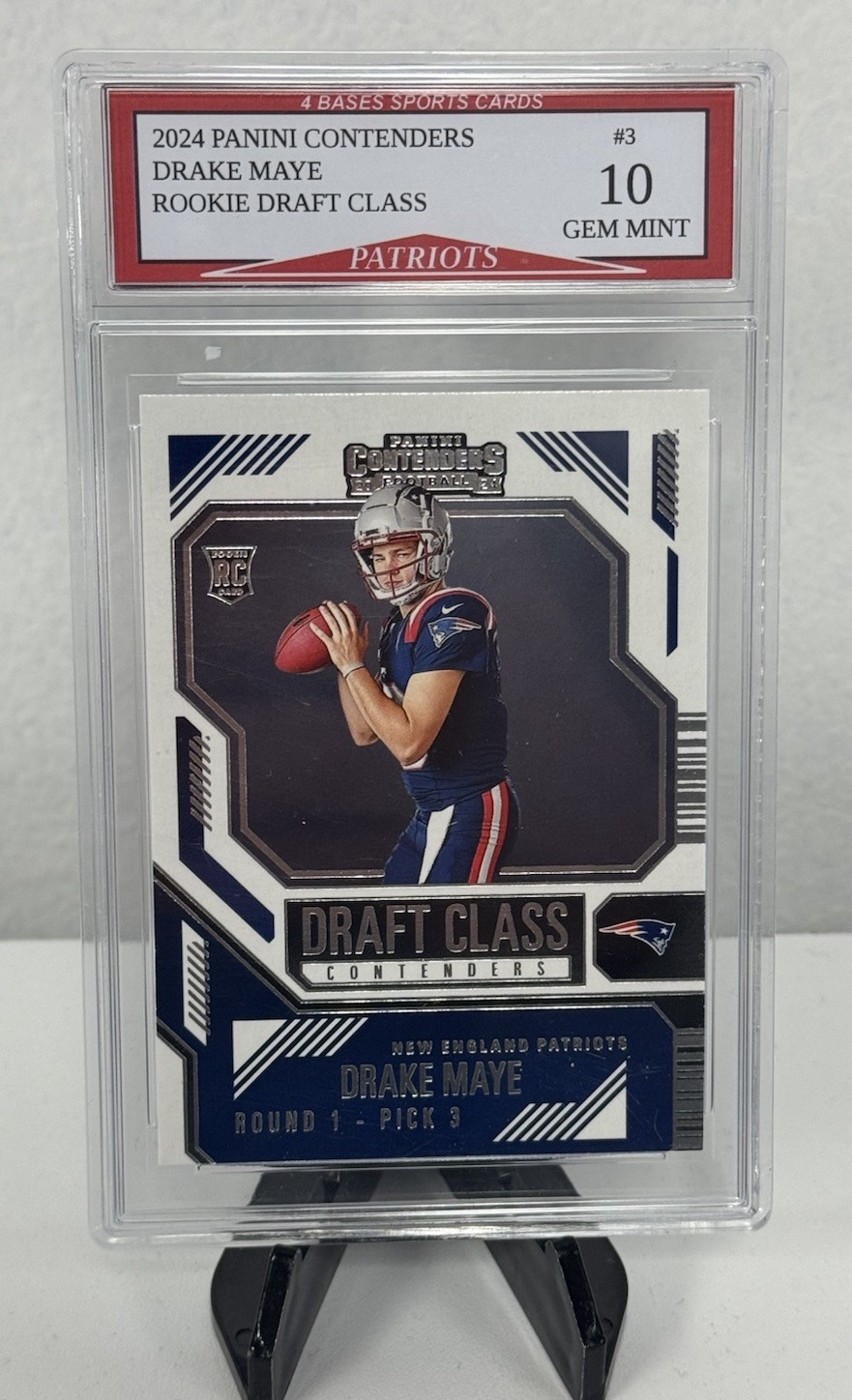 2024 Panini Contenders Drake Maye Patriots Rookie Draft