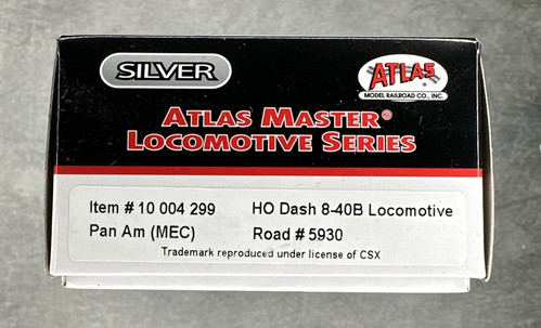 NEW Atlas MASTER 10004299 HO Pan Am MEC DASH 8-40B Diesel Locomotive ...