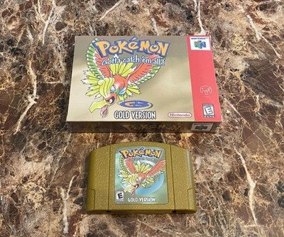 Pokemon Gold Version (N64) Nintendo 64 Game With Box Requires Expansion ...