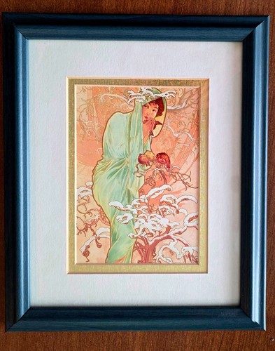Alphonse Mucha Seasons Series Framed Artwork (4) | eBay