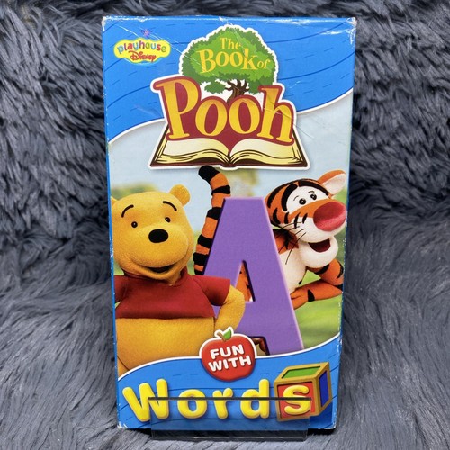 The Book of Pooh: Fun With Words VHS Tape 2001 Children Educational ...
