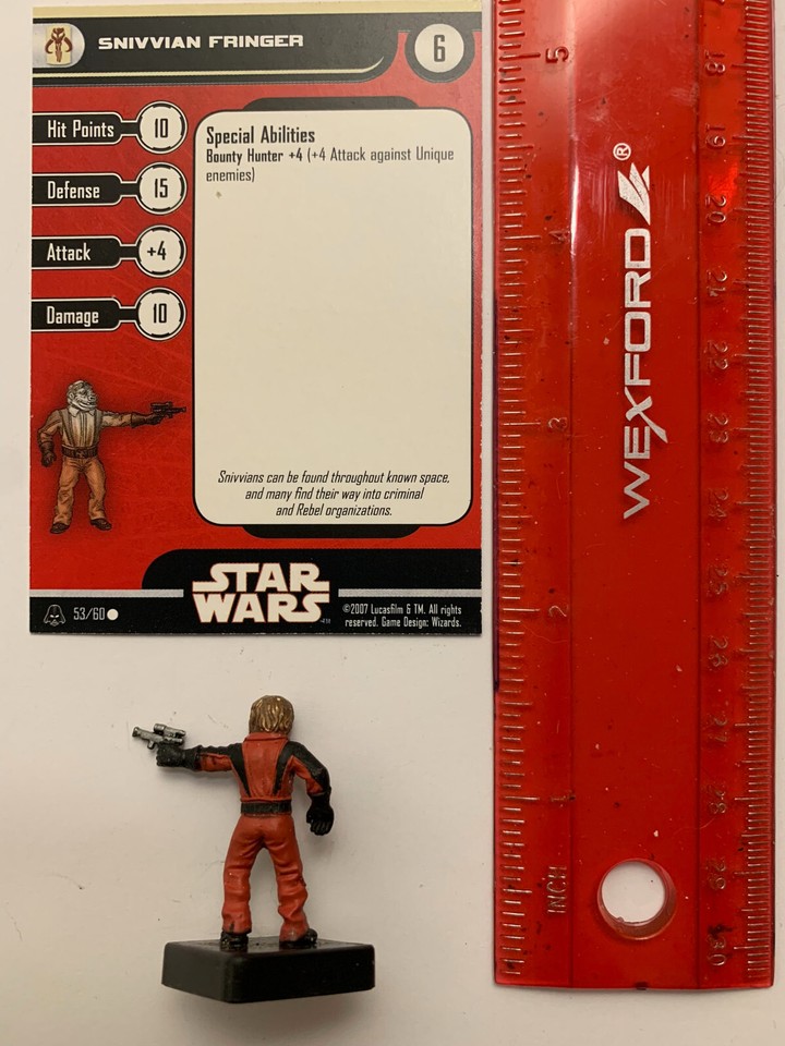 Star Wars Minis - Snivvian Fringer w/Card - Alliance & Empire 53/60 - C ...