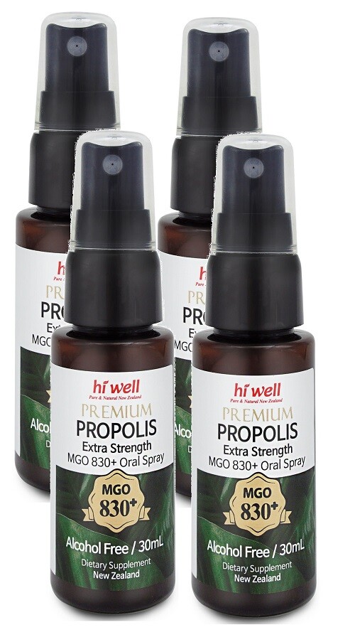 Hi Well New Zealand premium Propolis Extra Strength MGO 830+ Oral Spray ...