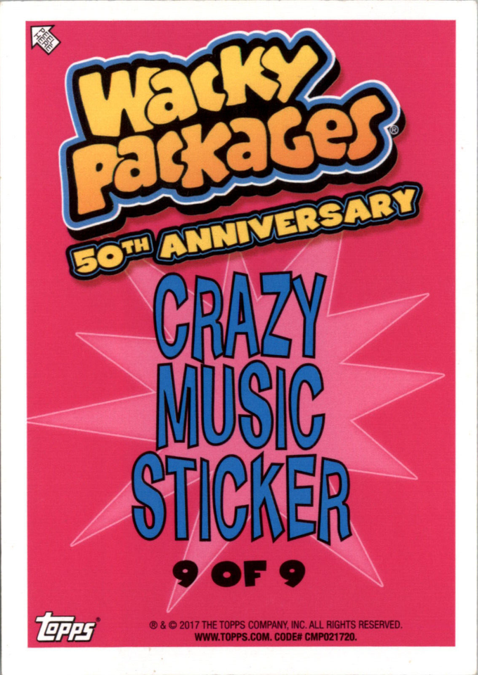 WACKY CARD # REALLY SOCKS IT TO YA # 9 OF 9 JUL05F | eBay