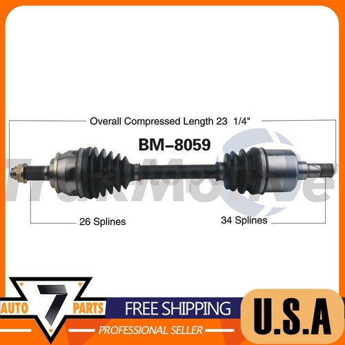 For Mini Cooper Paceman 2013-2016 FWD Manual 1x CV Joint Axle Shaft ...