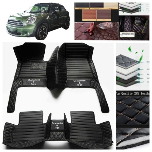 Fit For Mini Cooper Paceman 2013-2016 Car Floor Mats Leather Waterproof ...