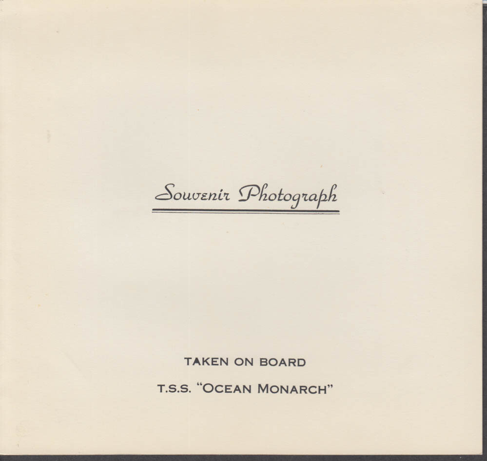 Furness Bermuda Line T S S Ocean Monarch Souvenir Photograph dining ...