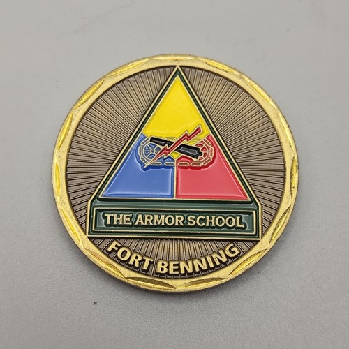 US Army the Armor School Fort Benning Challenge Coin | eBay