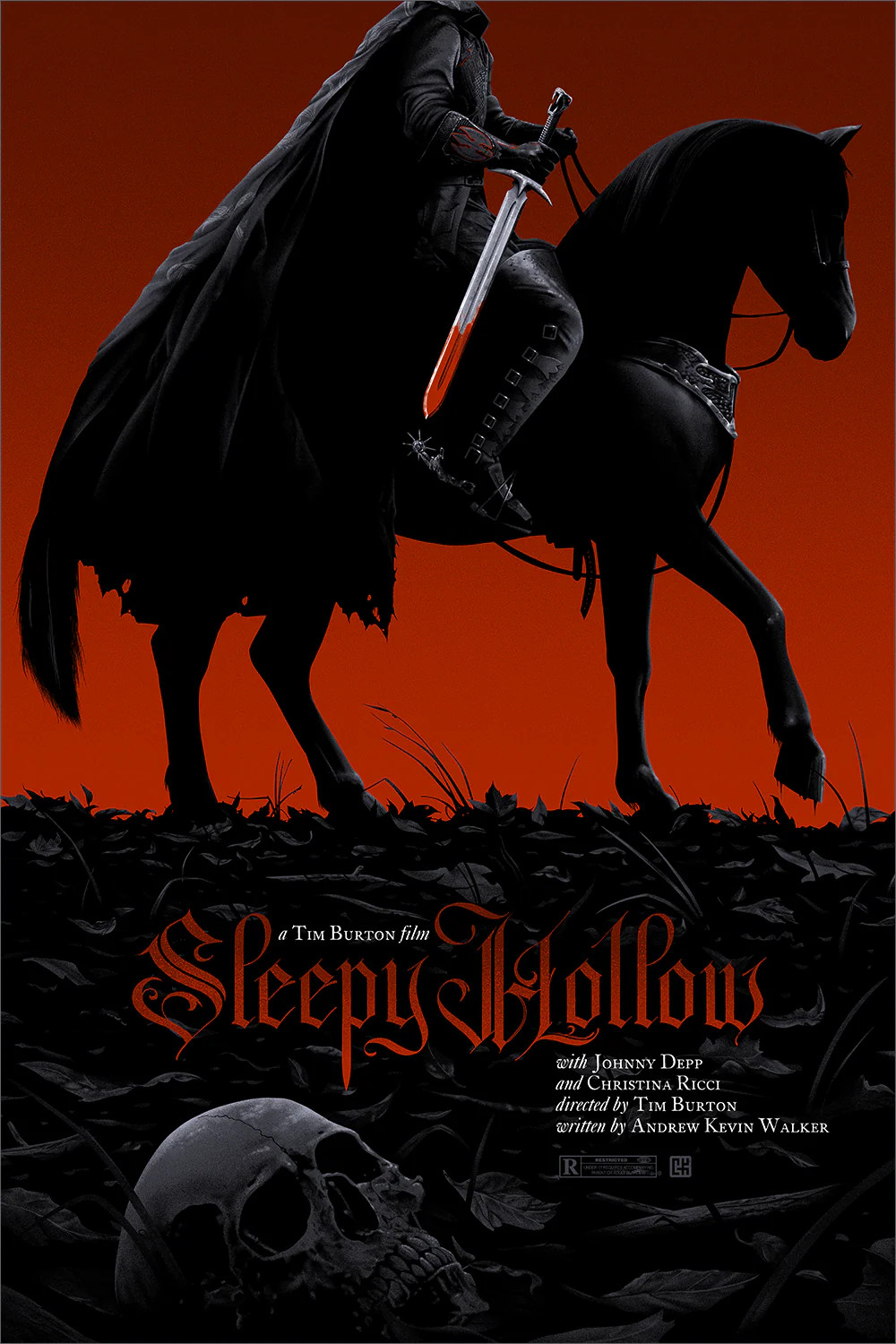 Sleepy Hollow Red 24x36 Movie Poster 24x36 Ltd Edition x/85 Mondo MINT ...