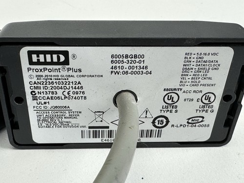 4 lot HID ProxPoint Plus Card Reader 6005BGB00 6005-320-01 6005BKB00 ...