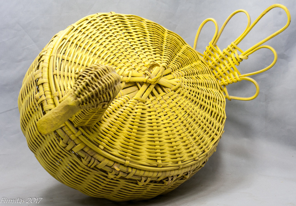 Large Colorful Storage Wicker Goose Basket Decorative Thanksgiving ...