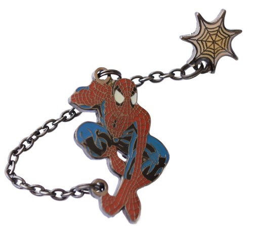 Marvel Spider-Man Universal Studios Pin Chain Pin Spider Web 2004 | eBay