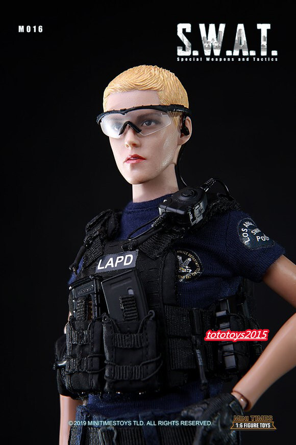 Mini times toys (M016) 1/6 Female Policewoman Uniform Combat Action ...